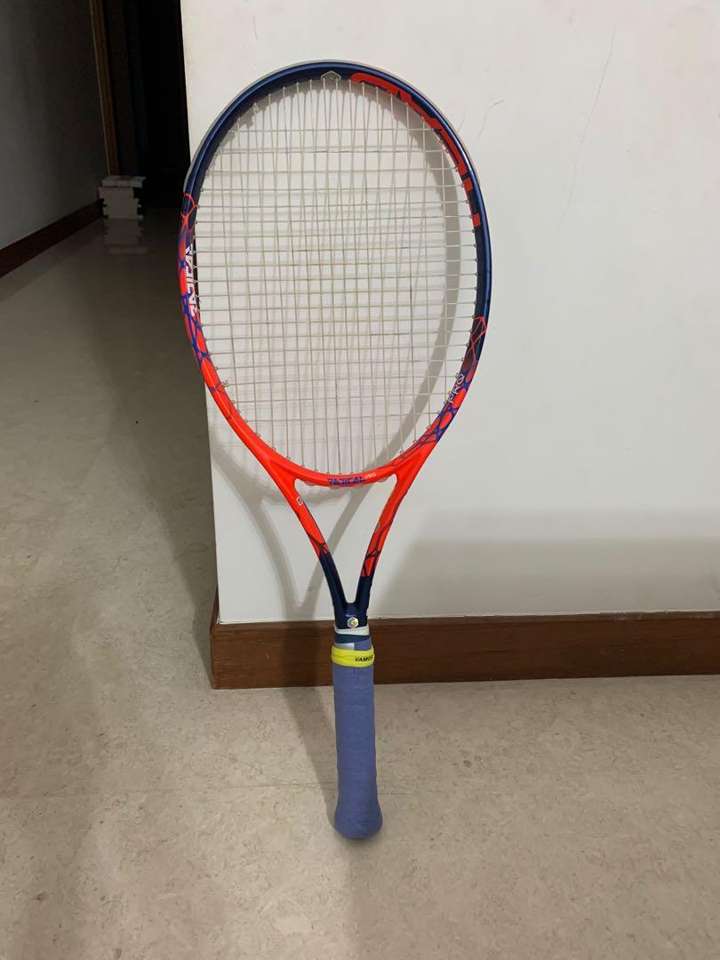 Tennis racket head radical pro, Sports Equipment, Sports & Games ...