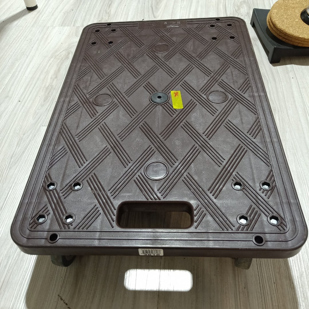 Toyogo plastic platform trolley, Furniture & Home Living, Home ...