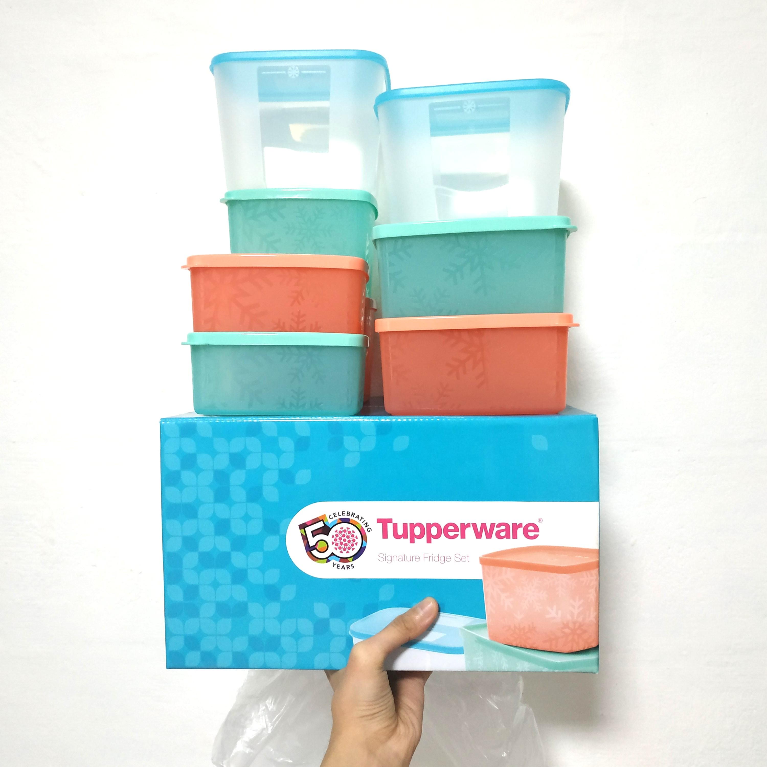Tupperware Snowflake Signature Fridge Set with Free Freezermate ...