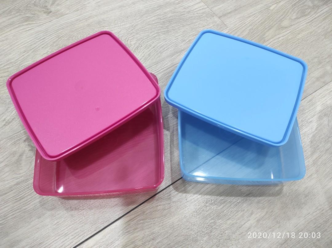 Tupperware Square Container 620ml, Furniture & Home Living, Kitchenware ...