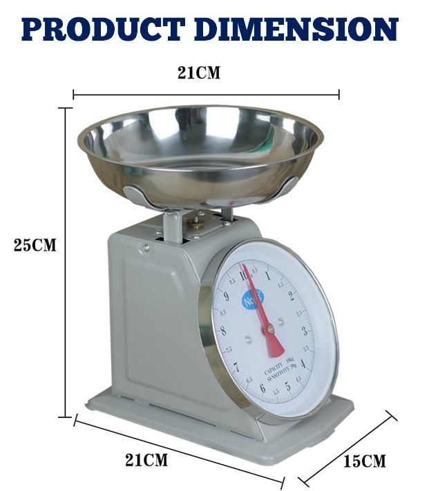 WEIGHING SCALE WITH STAINLESS STEEL TRAY 10KG, Everything Else on Carousell
