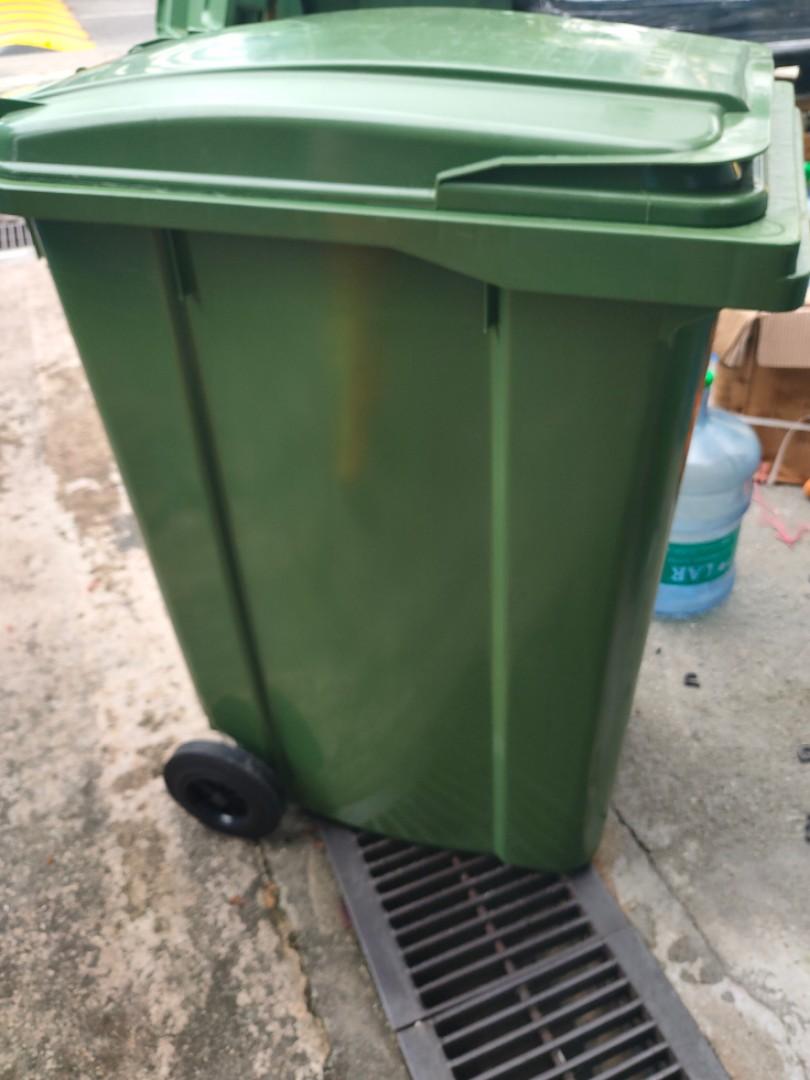 360L green rubbish bin, waste bin, general waste, home bins, bins with ...