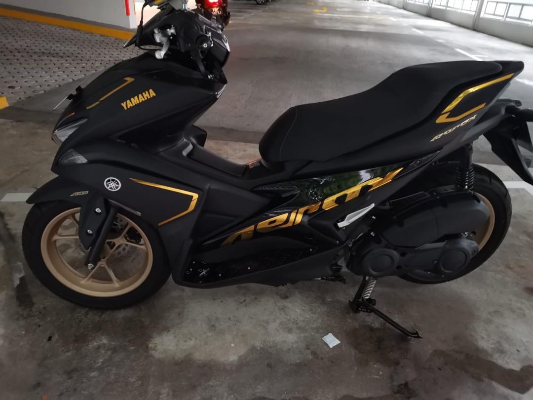 Aerox rim and suspension wrapping, Motorcycles, Motorcycle Apparel on ...