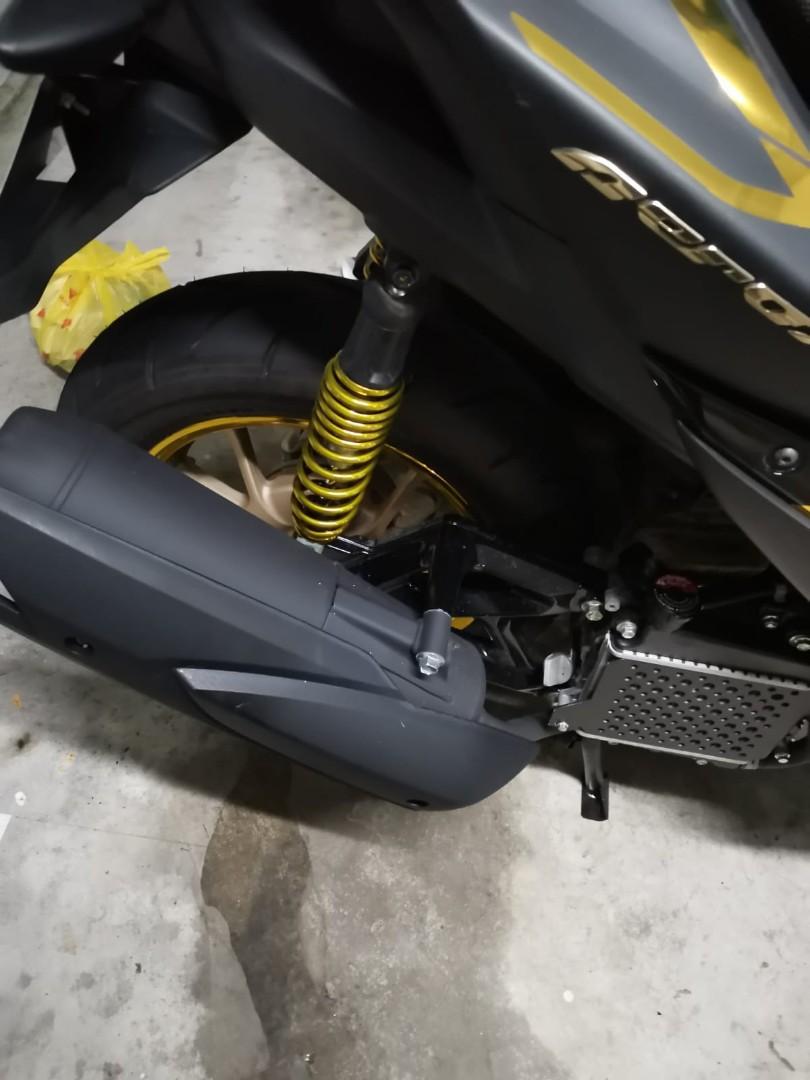 Aerox rim and suspension wrapping, Motorcycles, Motorcycle Apparel on ...