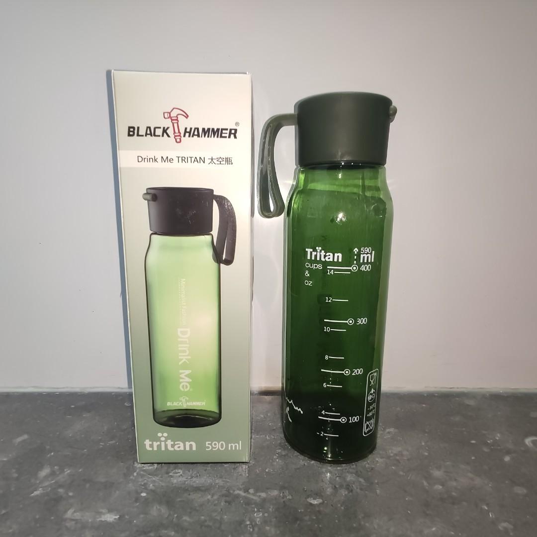 【全新】Black Hammer Drink Me 太空瓶 590ml Tritan 運動水壺, 體育器材, 健行及露營在旋轉拍賣