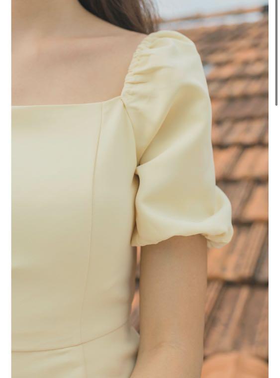 Brand new MGP LABEL JAMILA FLUTTER DRESS IN YELLOW in Size S, Women's ...