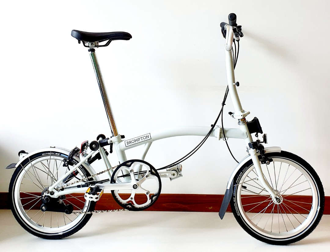 Brompton white papyrus M2L 2speed, Sports Equipment, Bicycles & Parts ...
