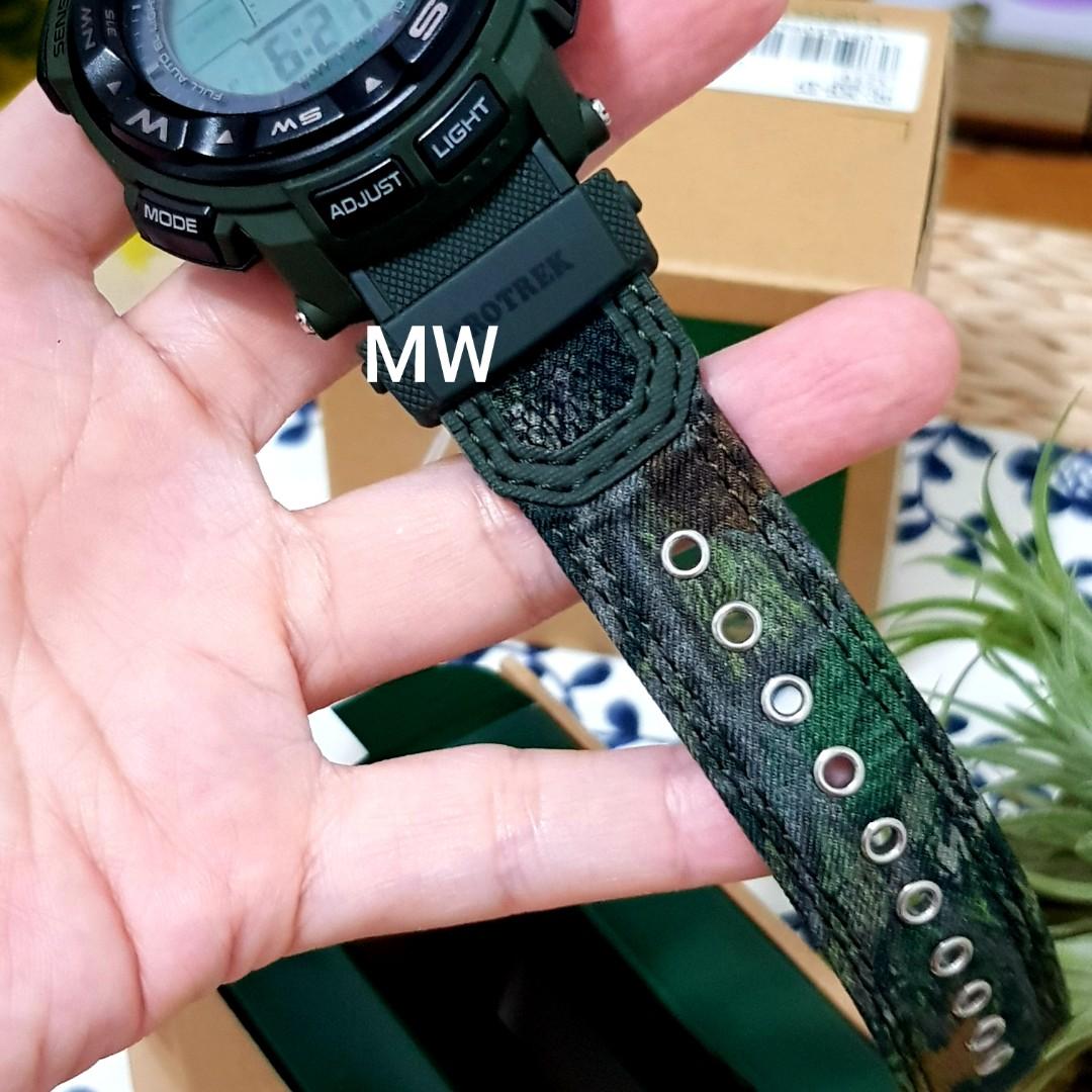 Casio protrek nylon cloth prg250b prg-250b-3 men's watch, Mobile Phones ...