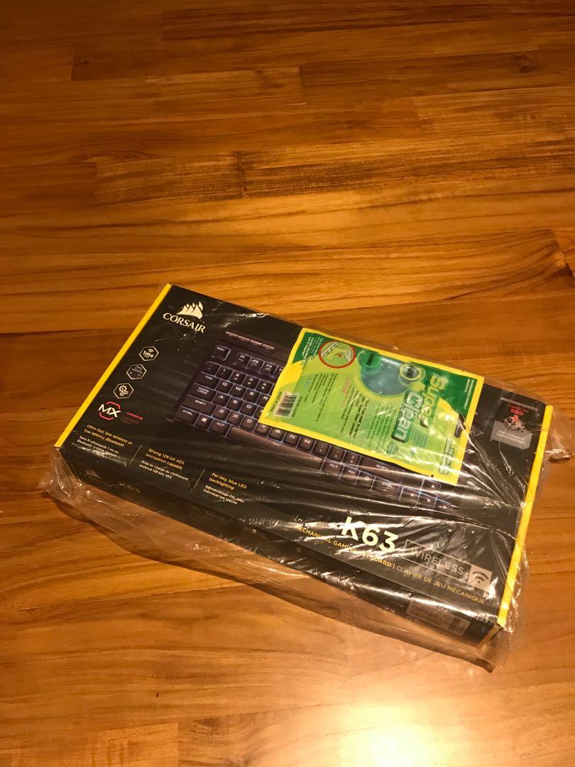Corsair k63 wireless mechanical keyboard, Computers & Tech, Parts ...