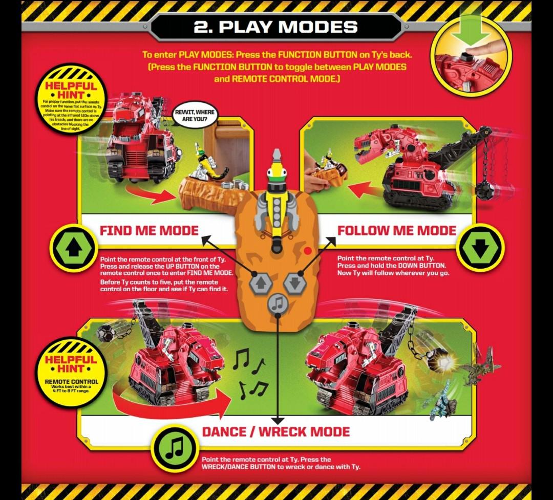 Dinotrux Reptool Control Ty Rux Toy Vehicle, Hobbies & Toys, Toys ...
