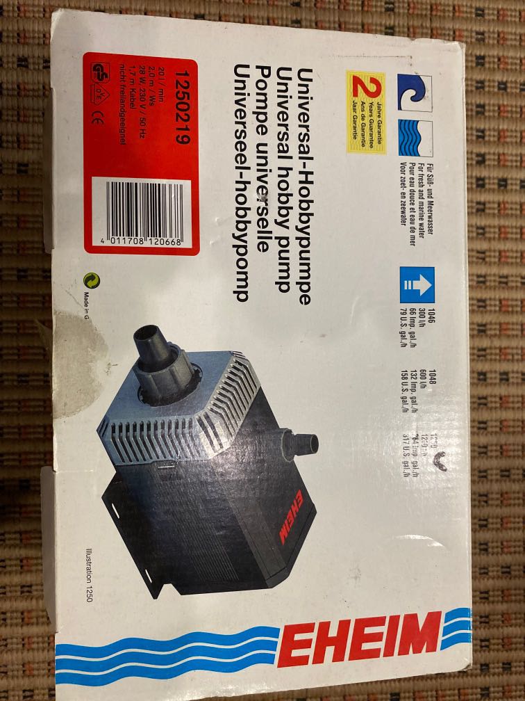 EHEIM Pump 20l/min, Pet Supplies, Homes & Other Pet Accessories on ...