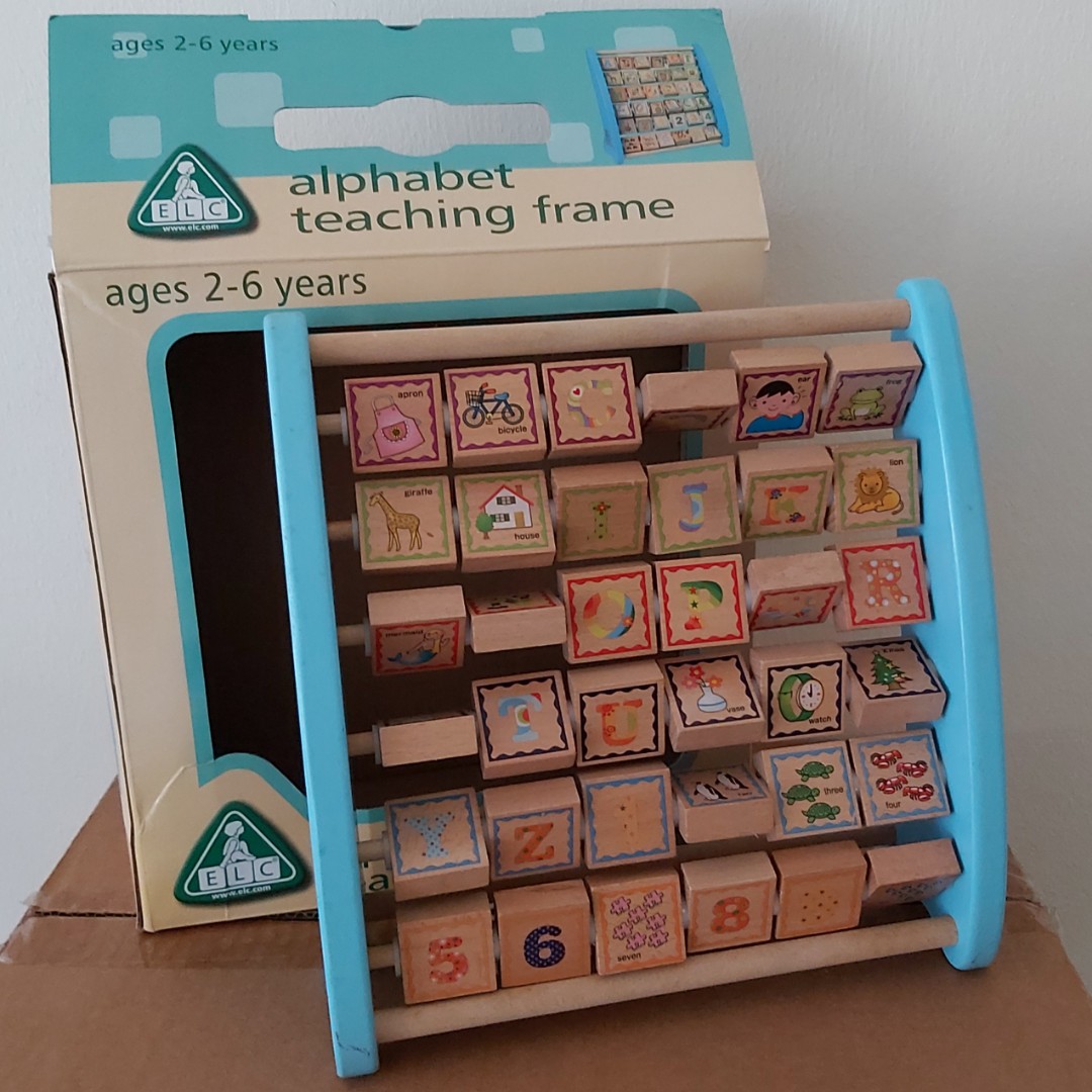 ELC Alphabet Teaching Frame, Babies & Kids, Toys & Walkers on Carousell