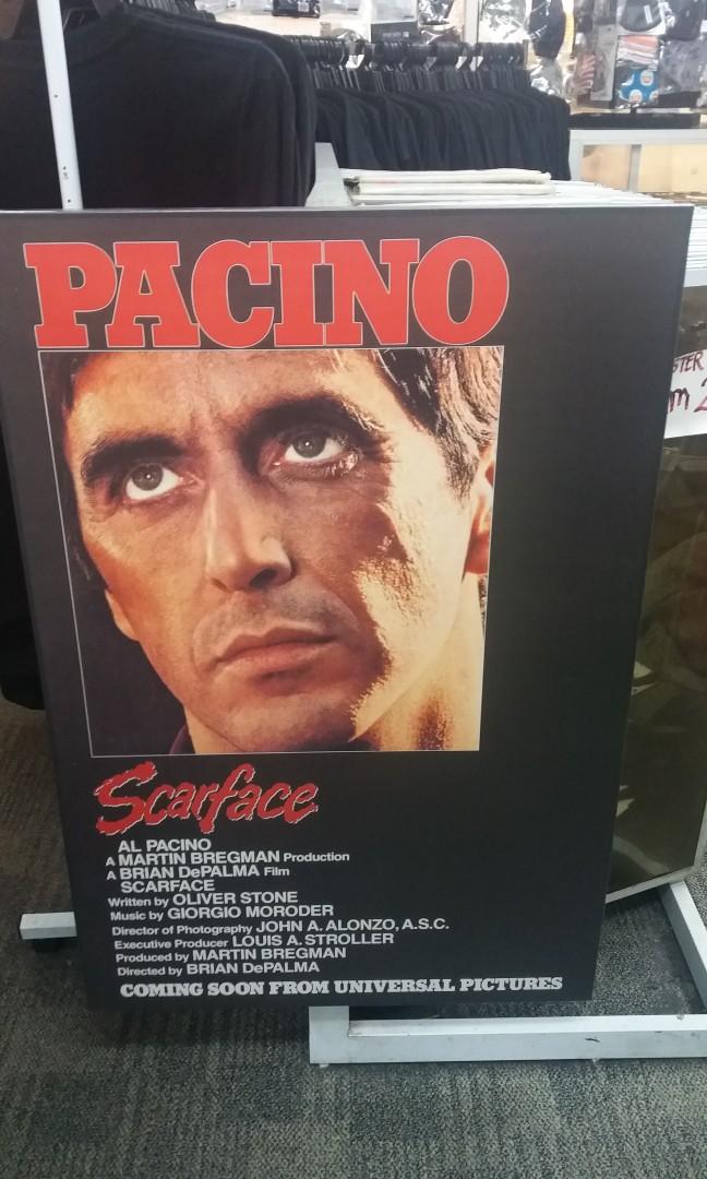 FRAME BESAR MOVIE SCARFACE 1983 AL PACINO, Furniture & Home Living ...