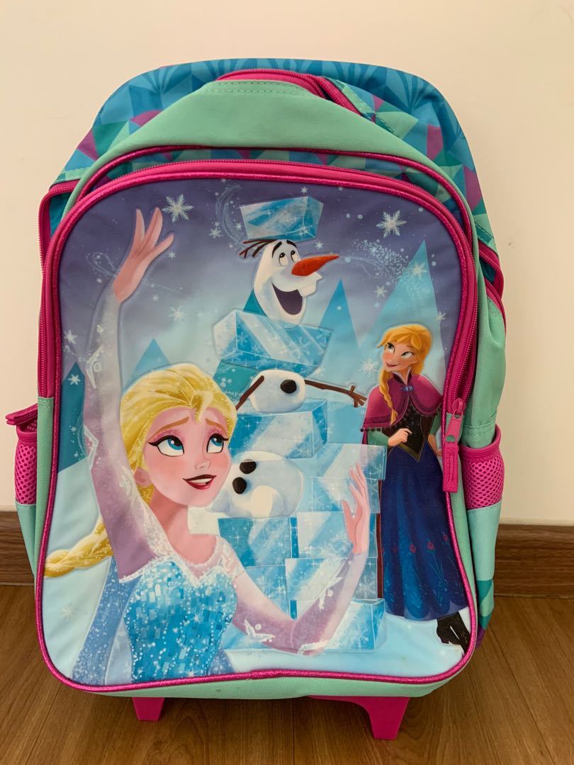 Frozen trolley school bag (older design), Babies & Kids, Strollers ...