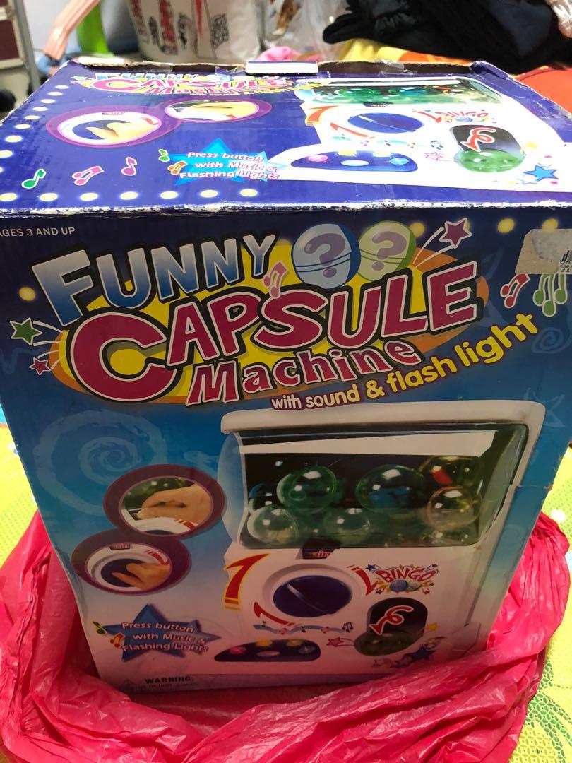 Funny capsule machine, Hobbies & Toys, Toys & Games on Carousell