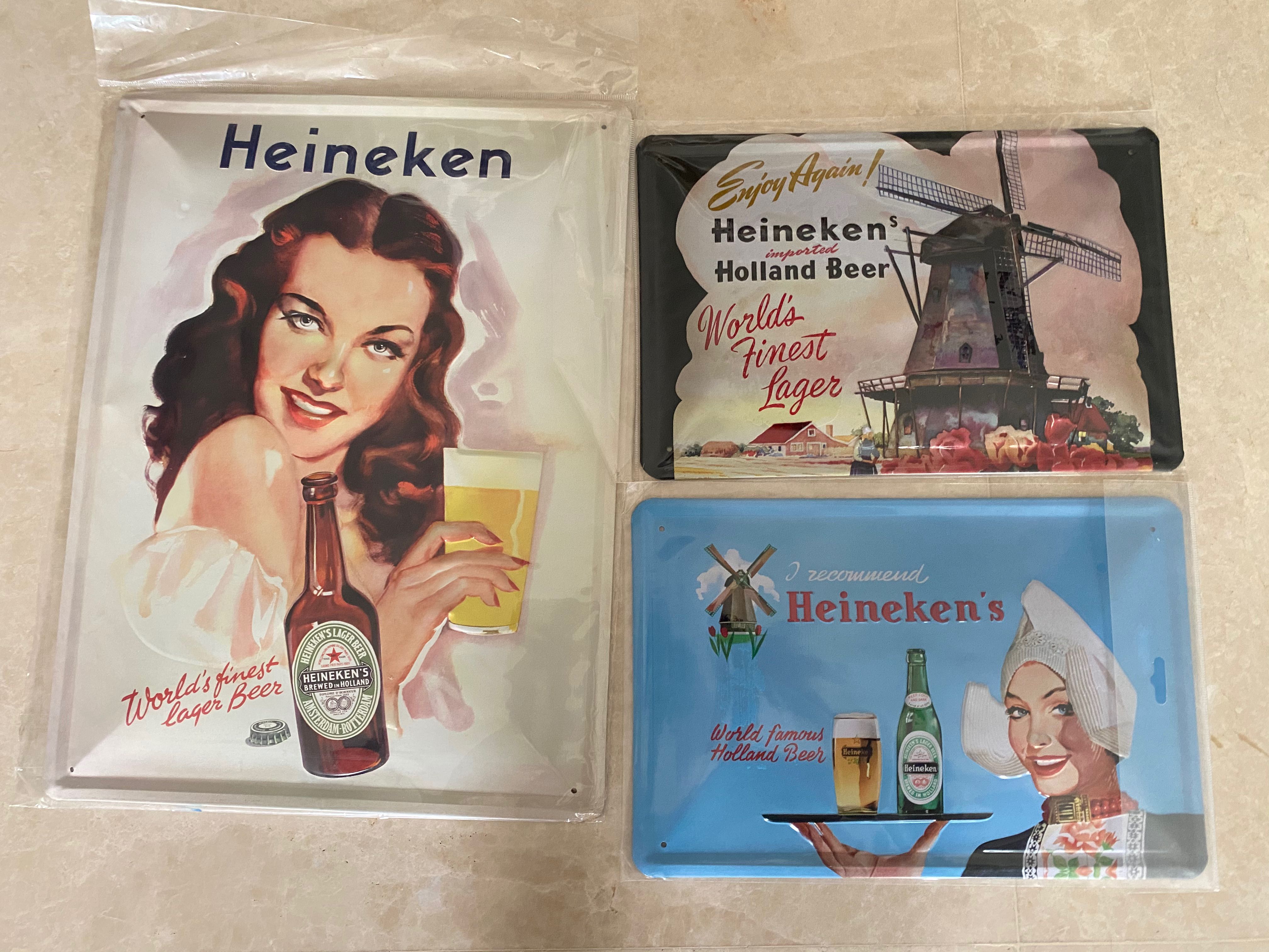 Heineken Wall Decor Metal Plaques, Hobbies & Toys, Memorabilia ...