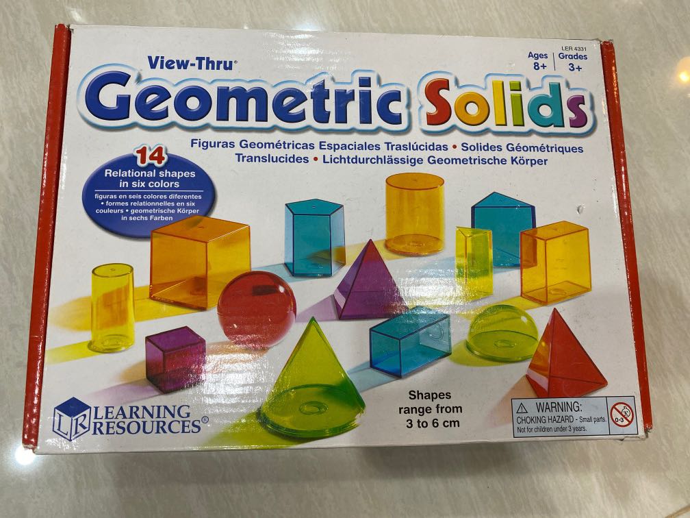 Learning Resources Geometric Solids, Hobbies & Toys, Books & Magazines ...
