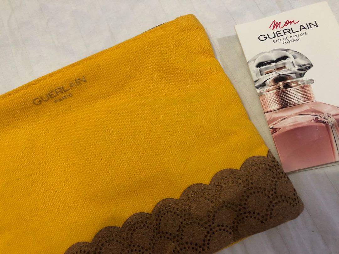 Mon Guerlain Eau de Parfum Florale & pouch, Beauty & Personal Care ...
