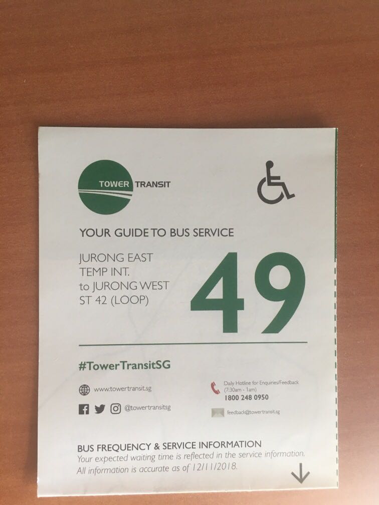Old Bus Guide of Tower Transit Bus Service 49, Hobbies & Toys ...