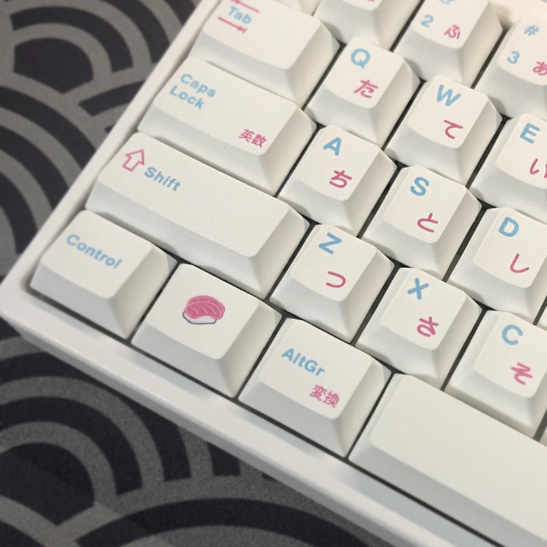 PBT Sushi Keycaps mechanical keyboard build, Computers & Tech, Parts ...