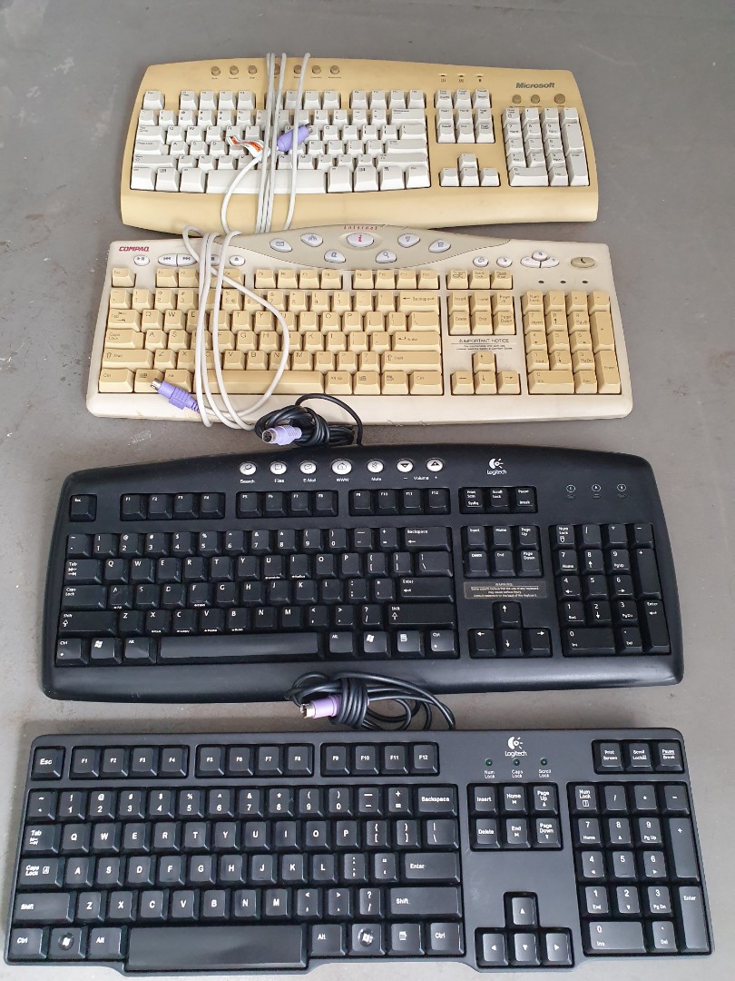 PS2 keyboard, Computers & Tech, Parts & Accessories, Computer Keyboard ...