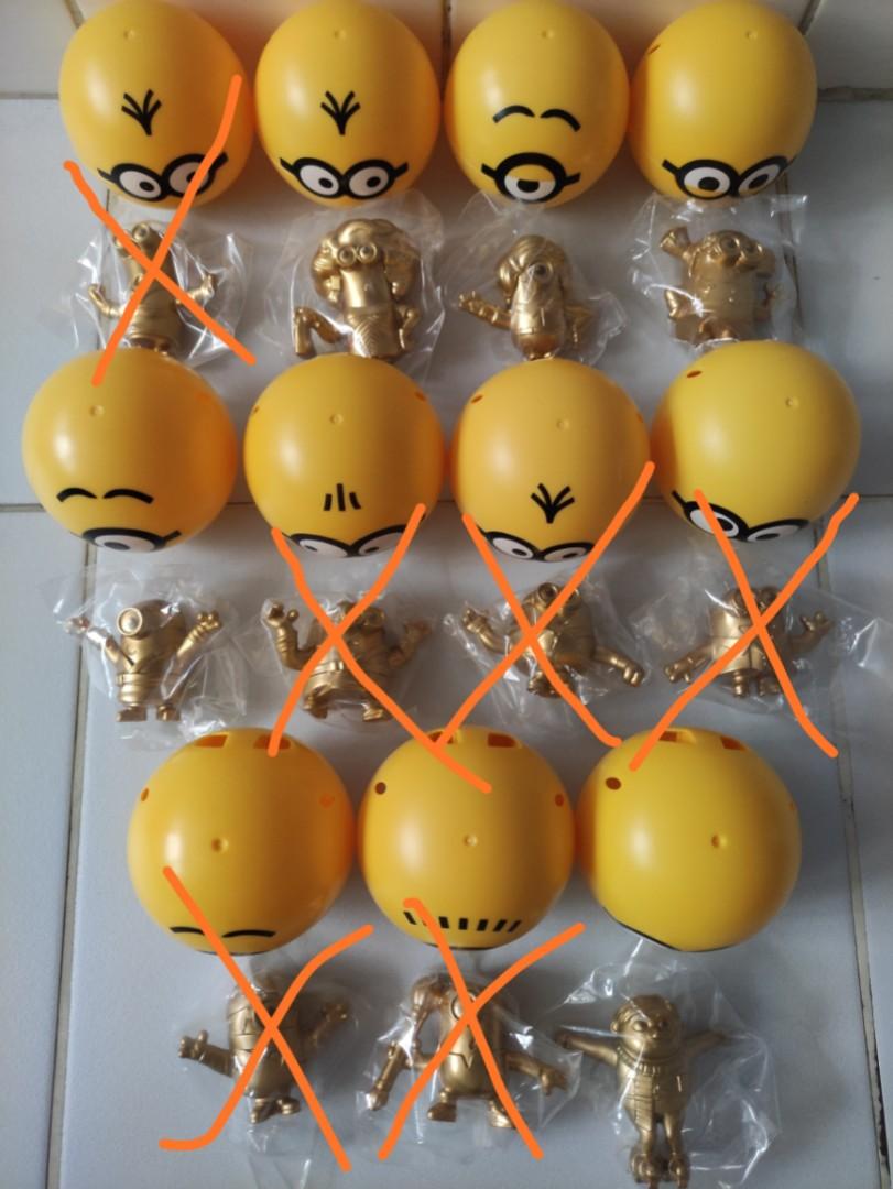 [RARE] McDonald's Golden Minions, Hobbies & Toys, Toys & Games on Carousell