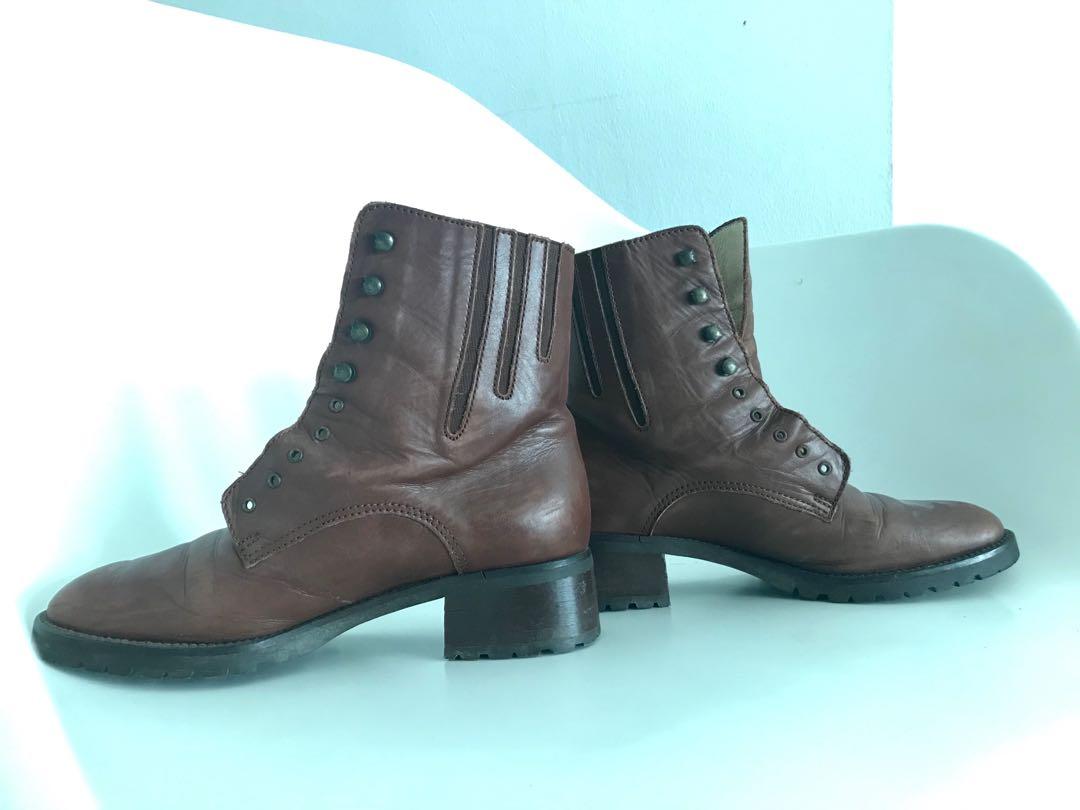 RARE authentic Vintage Italian leather boots with original laces, Women ...