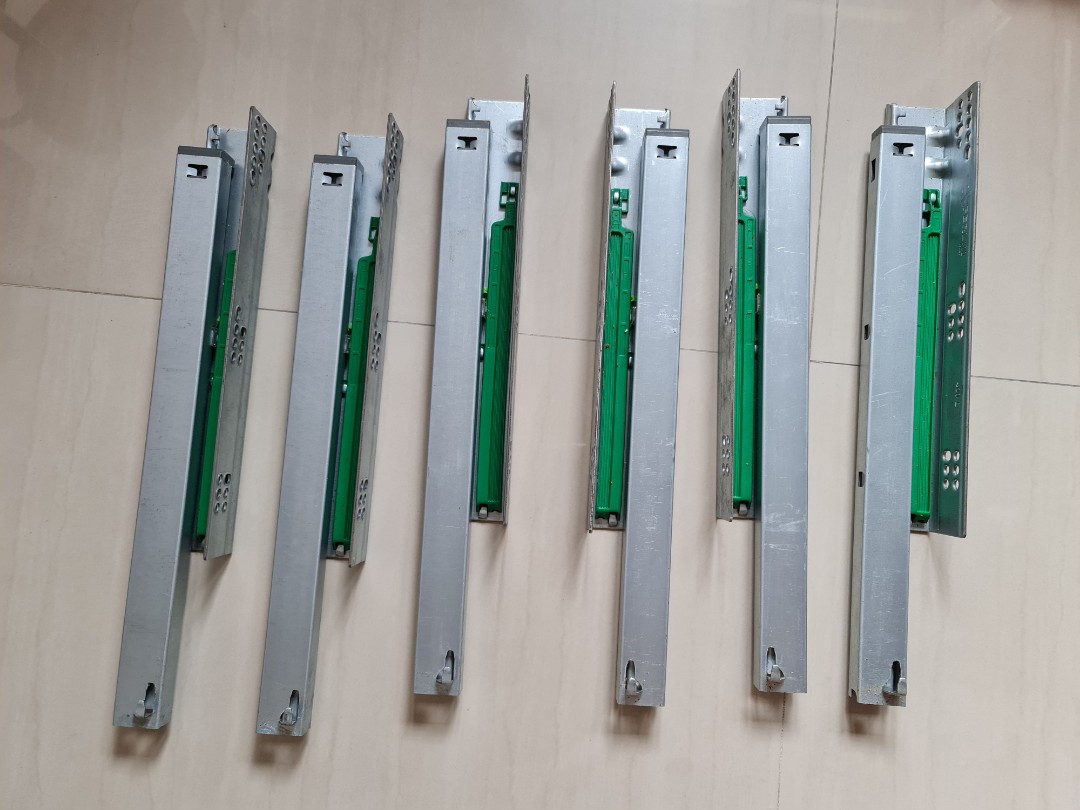 Soft close drawer rails with quick release, Furniture & Home Living ...