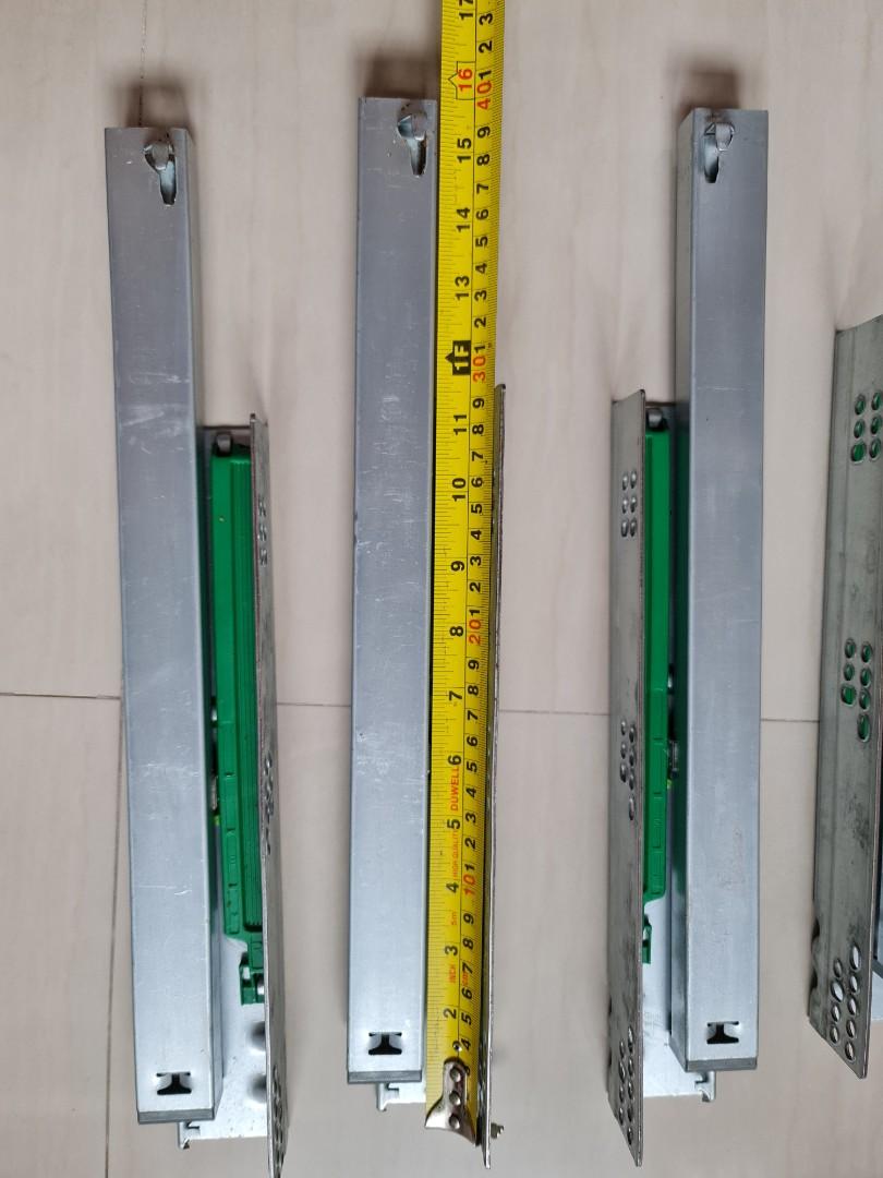 Soft close drawer rails with quick release, Furniture & Home Living ...