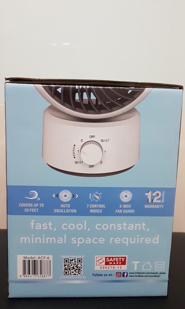 Soundtech air circulator fan, Furniture & Home Living, Lighting & Fans ...