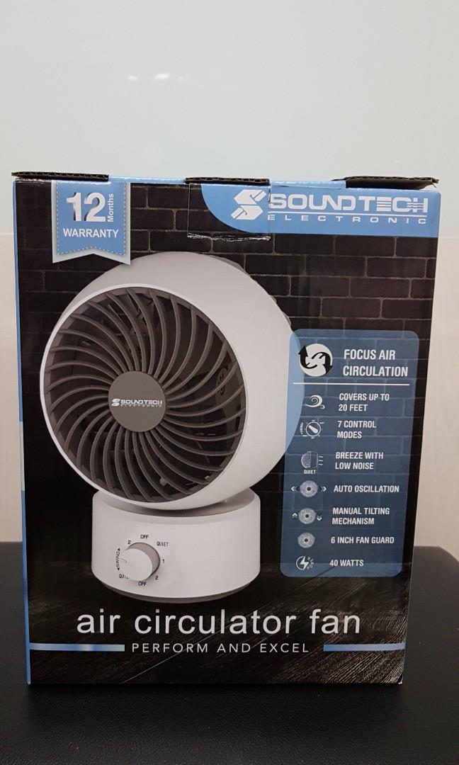 Soundtech air circulator fan, Furniture & Home Living, Lighting & Fans ...