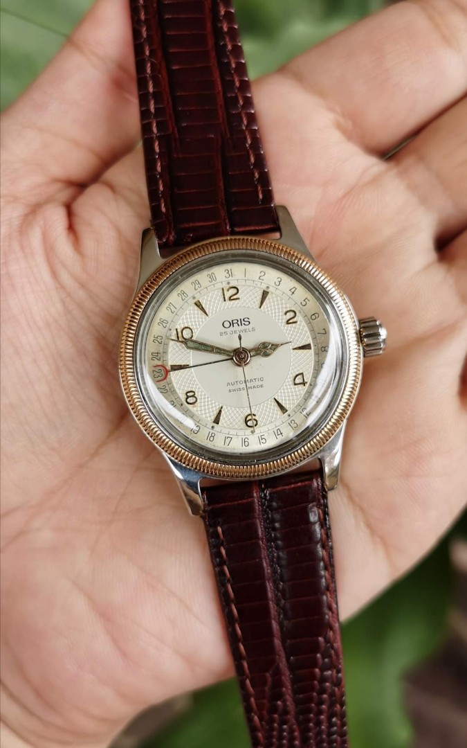Swiss Oris Pointer Date 7463B, Luxury, Watches on Carousell