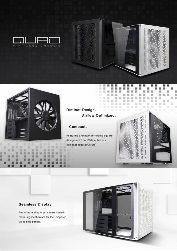 Tecware Quad Mini Cube Chasis Computer Case Mirco ATX, Computers & Tech ...