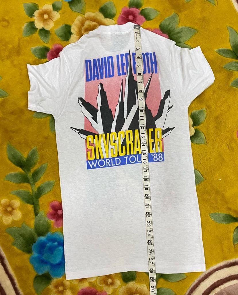 Vintage david Lee roth skyscraper, Men's Fashion, Tops & Sets, Tshirts ...