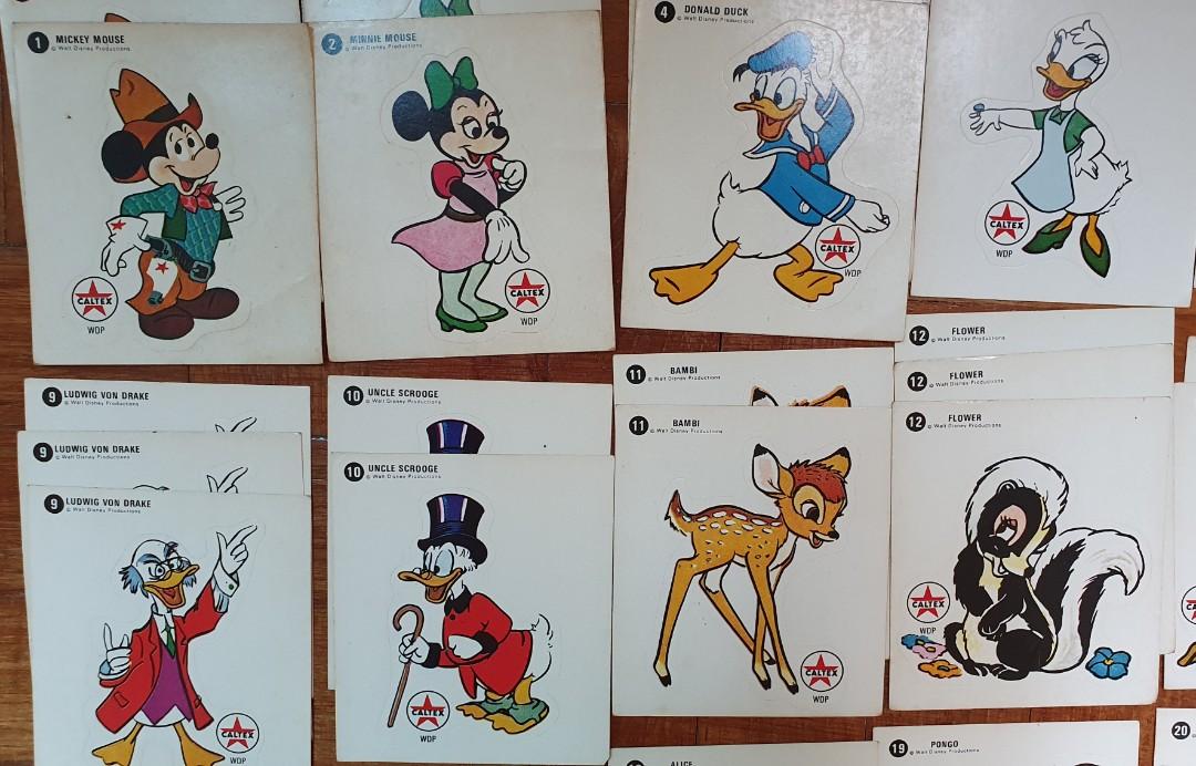 Vintage Disney Caltex stickers from 1970s, Hobbies & Toys, Memorabilia ...