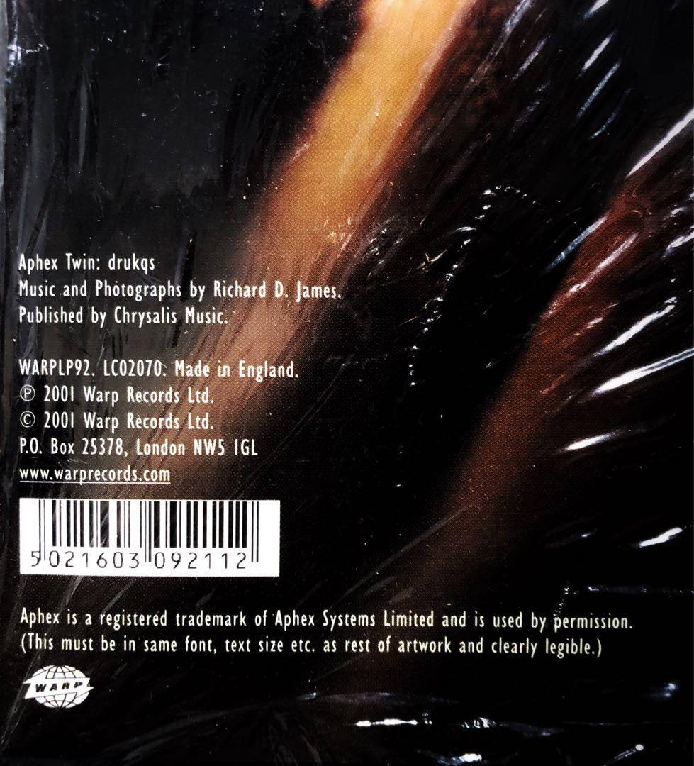 VINYL : Aphex Twin - Drukqs, Hobbies & Toys, Music & Media, Vinyls on ...
