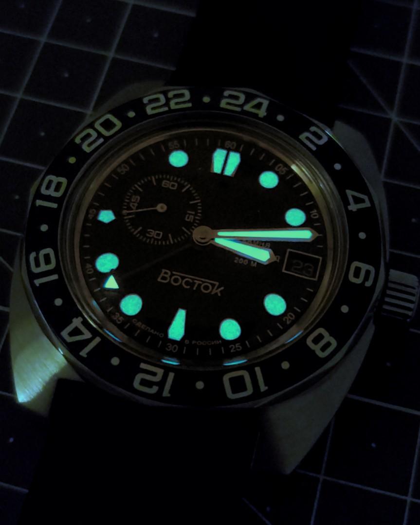 Vostok Watch Amphibian Classic 170863 (Batman bezel), Men's Fashion ...