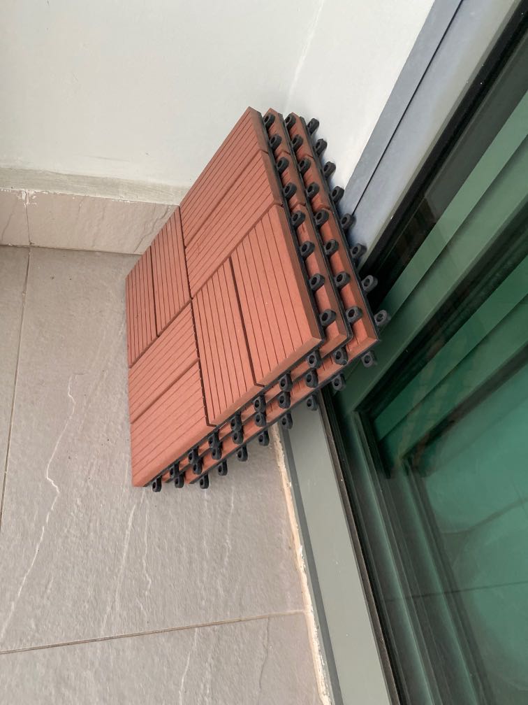 Wooden-look Inter-connecting Tiles, Furniture & Home Living, Home Decor ...