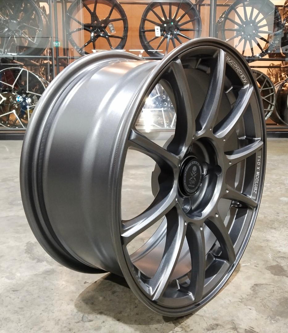 15" Raxer RP10X 4x100 flow form rim, Car Accessories, Tyres & Rims on Carousell