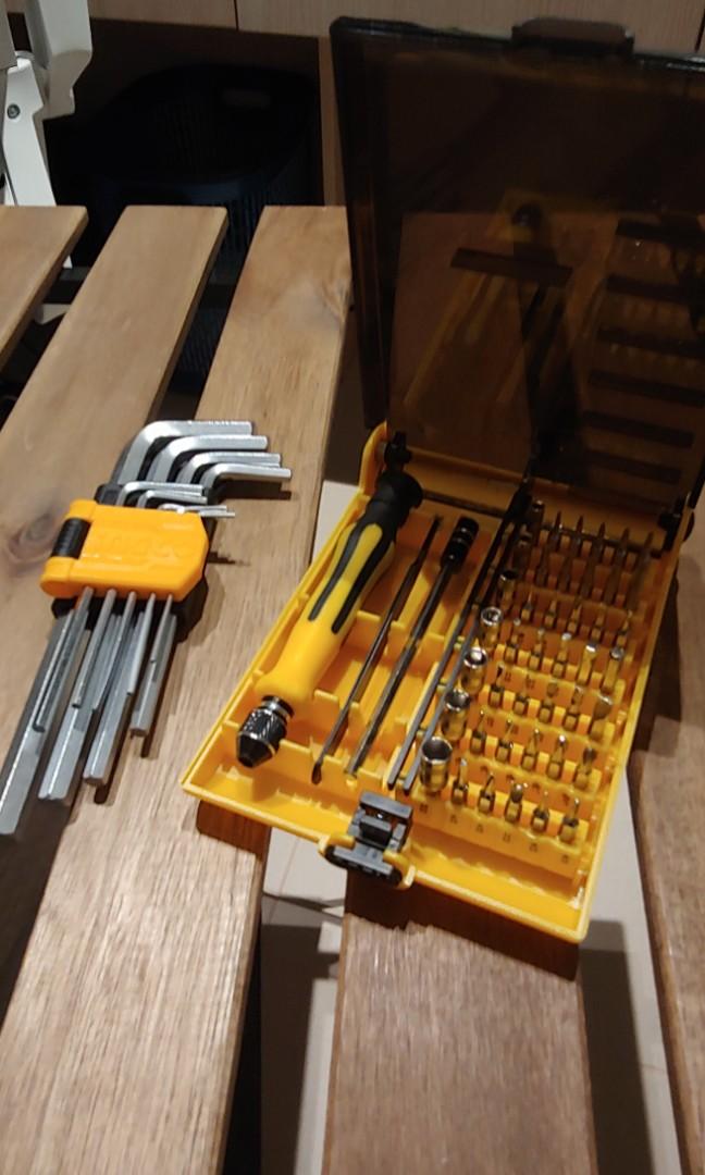 Allen keys / screw driver set, Furniture & Home Living, Home ...