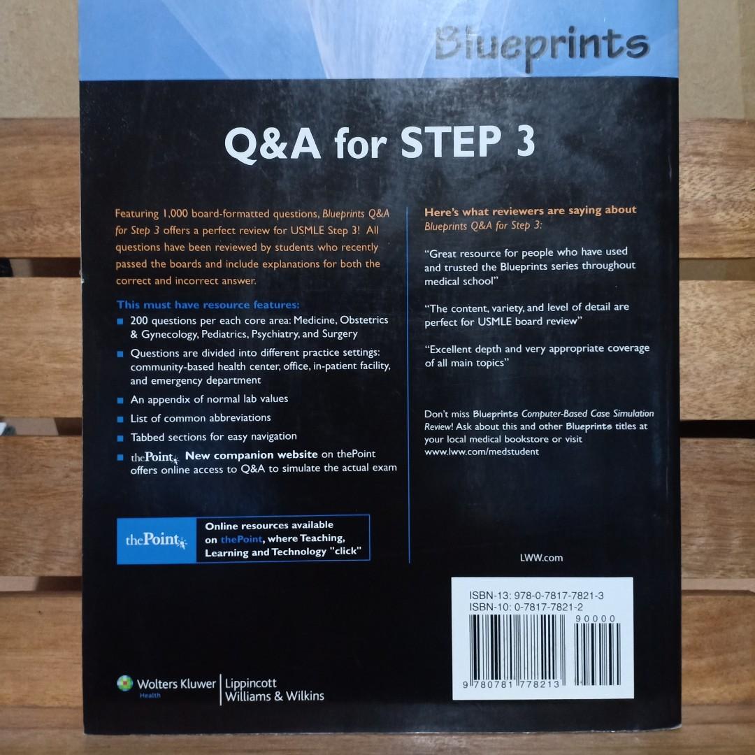 Blueprints Q&A for Step 3 by Clement USMLE PLAB PLE Review Medical Medicine, Hobbies & Toys ...