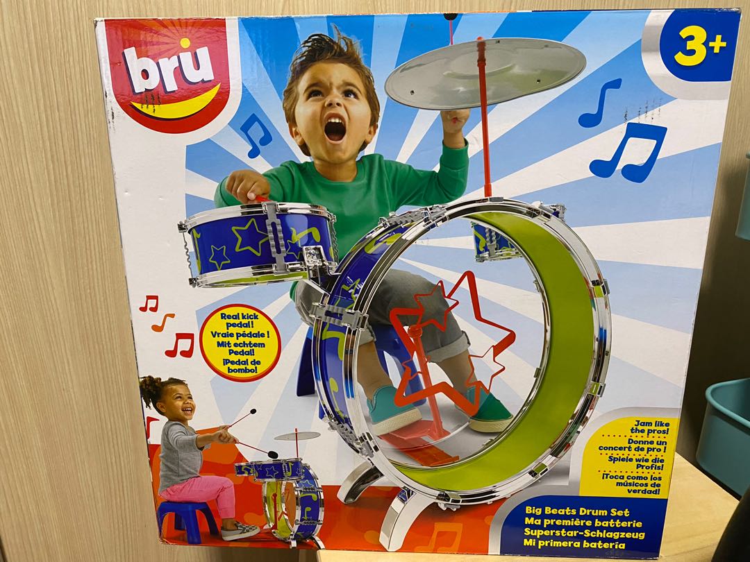 Bru drum set, Hobbies & Toys, Toys & Games on Carousell