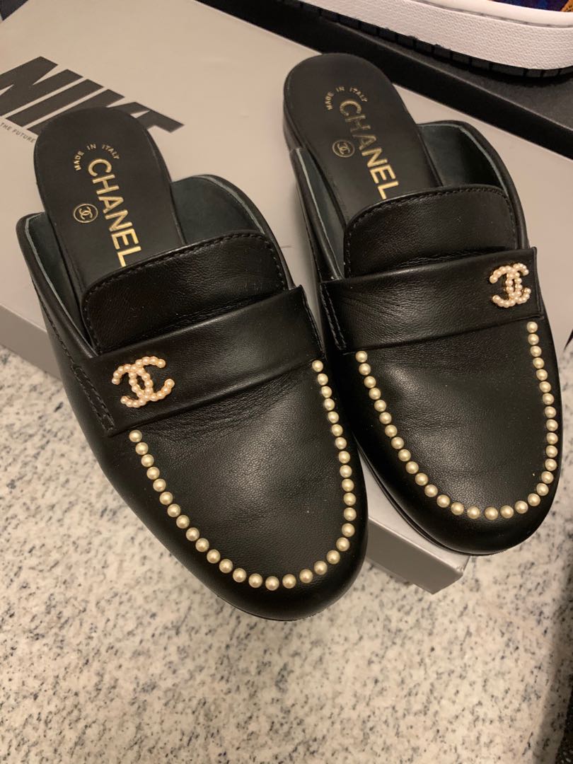 Chanel mules, Luxury, Sneakers & Footwear on Carousell