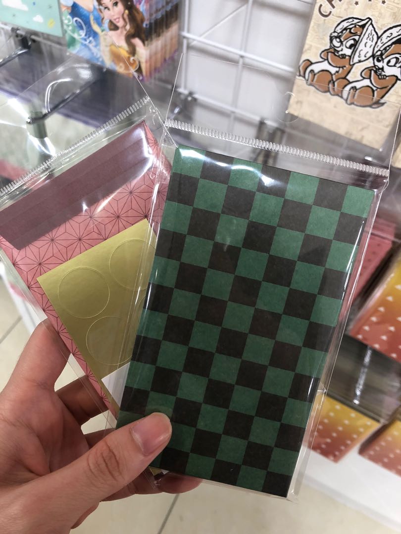 Demon slayer paper envelope, Books & Stationery, Stationery on Carousell