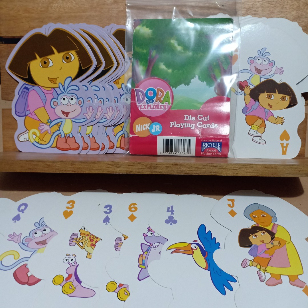 Dora the Explorer Die Cut Playing Cards Bicycle Nickelodeon, Babies ...