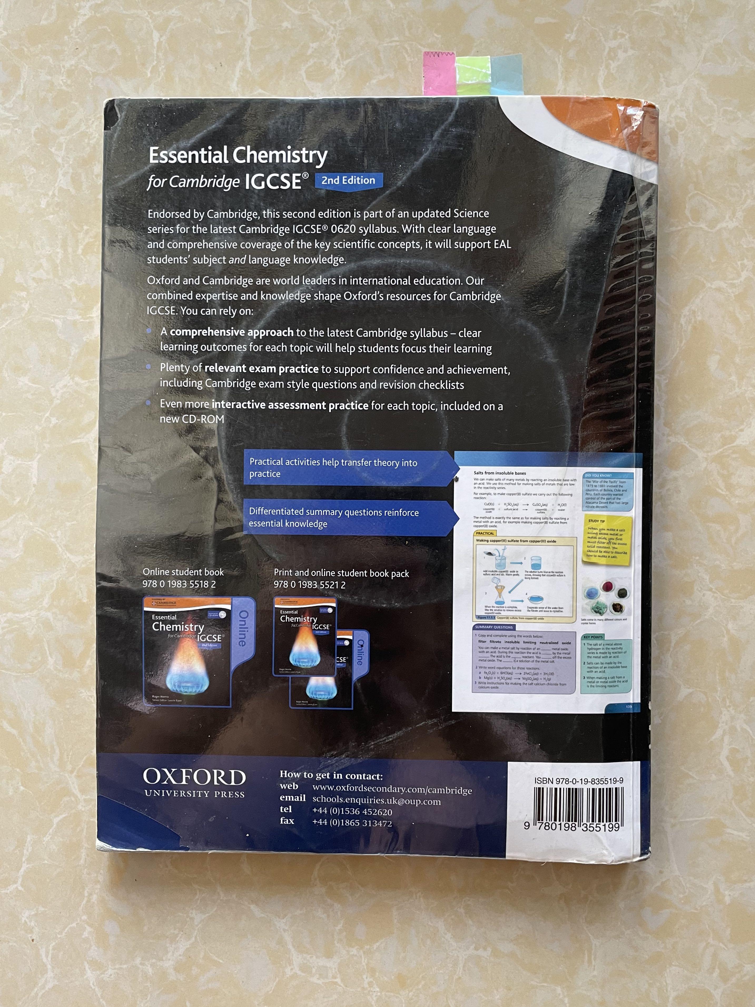 Essential Chemistry for Cambridge IGCSE, Hobbies & Toys, Books ...