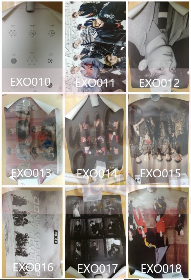 EXO OFFICIAL POSTERS, Hobbies & Toys, Memorabilia & Collectibles, K ...