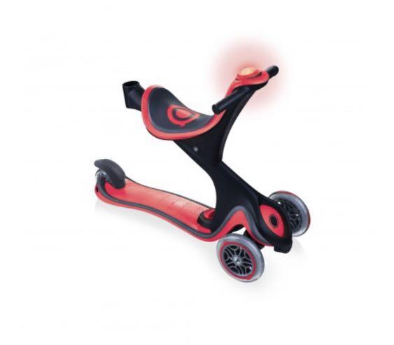 Globber GO UP (Evo) Comfort Play Convertible Red Scooter [New model ...