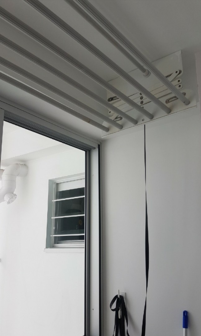 HDB BTO Ceiling laundry rack, Furniture, Others on Carousell