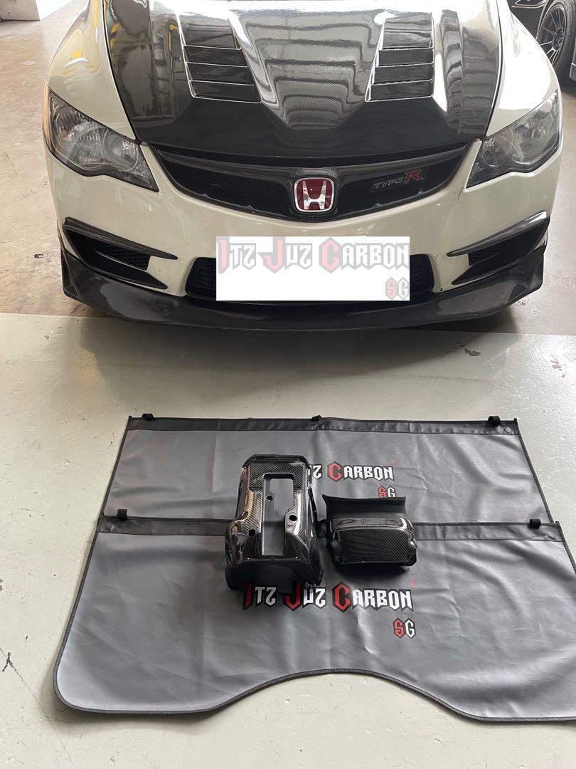 Honda Civic FD2 Type R Carbon fiber steering rack panel trim, Car ...